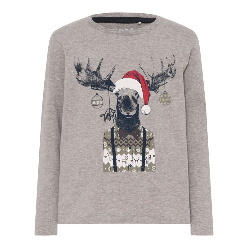 Minymo-Barn-Tskjorte-Langermet-Julemotiv-Southern Moss-Grå | Nettbutikk ...